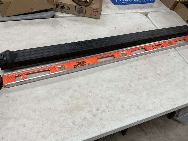 48" aluminum contractor level with case - Legacy Auction Company