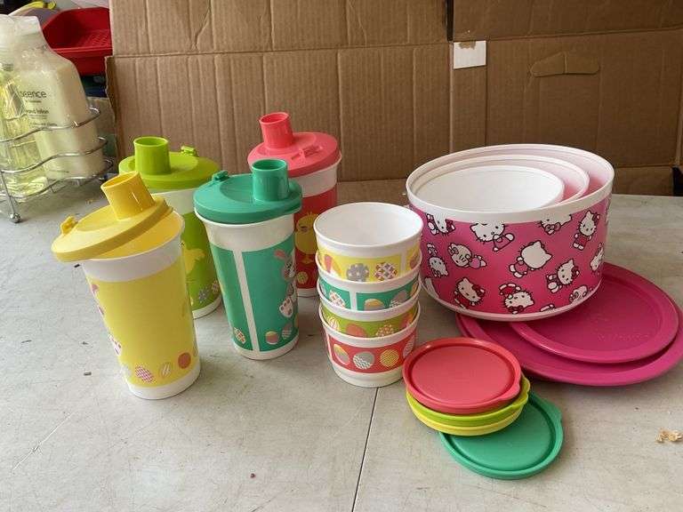 Tupperware Easter containers and Hello Kitty - Legacy Auction Company
