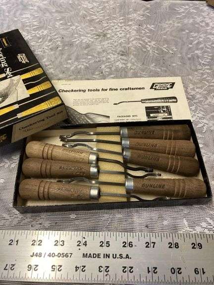 Gun line tools checkering set camp perry - Legacy Auction Company