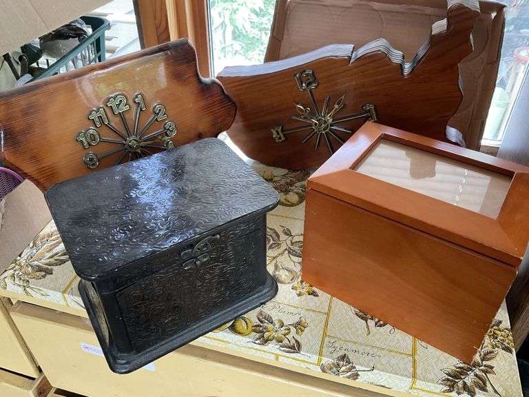 Clocks, boxes - Legacy Auction Company