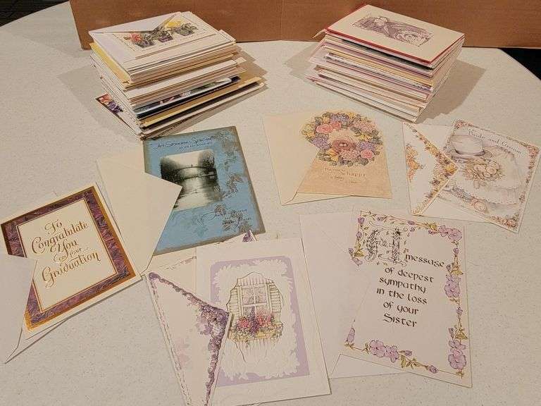 100+ Very Nice Greeting Cards With Envelopes For - Legacy Auction Company