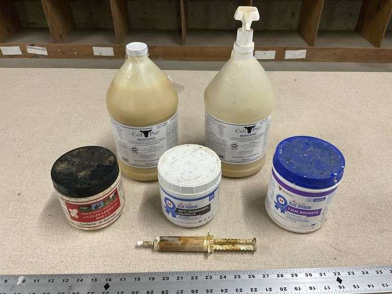 Assorted calf medication - Legacy Auction Company
