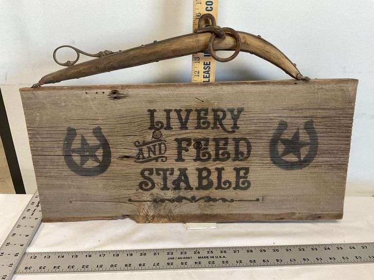 Livery/Stable wood sign - Legacy Auction Company