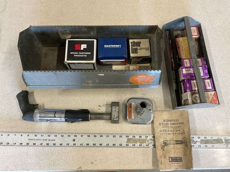 Bonded stud driver with accessories - Legacy Auction Company