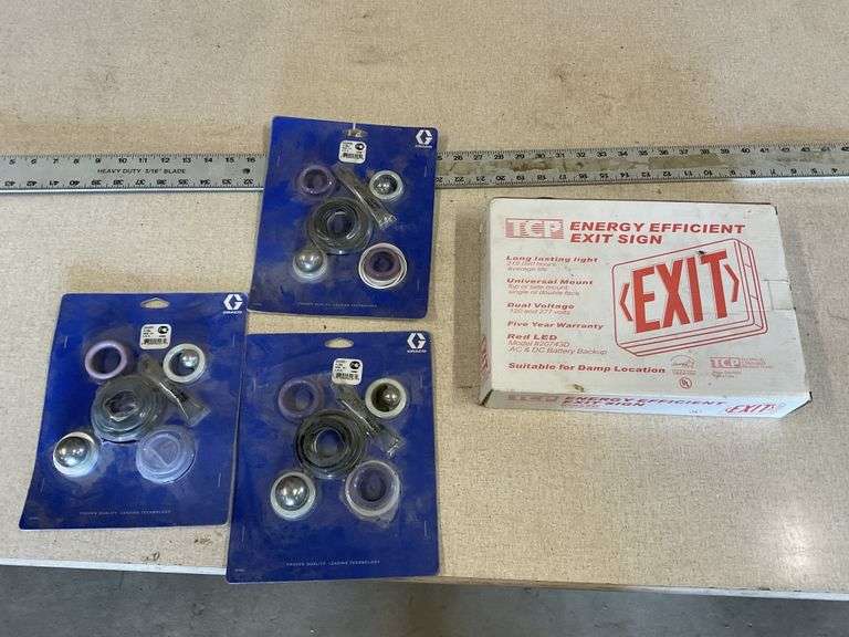 Emergency exit sign and seal kits - Legacy Auction Company