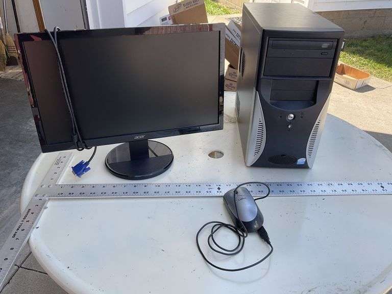 Computer monitor and tower etc. - Legacy Auction Company