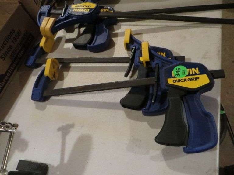 Erwin 6" and 12" Quick Grip Clamps - Lambrecht Auction, Inc.