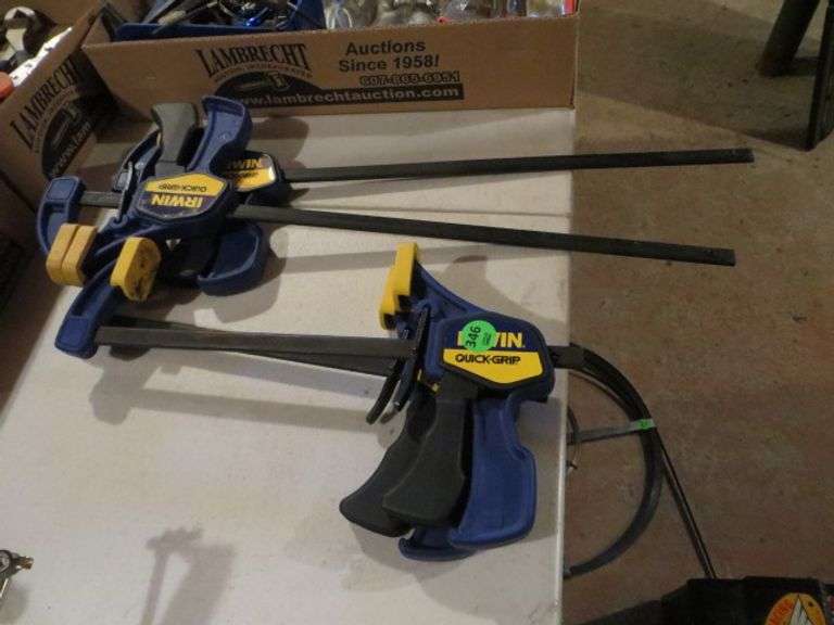 Erwin 6" and 12" Quick Grip Clamps - Lambrecht Auction, Inc.