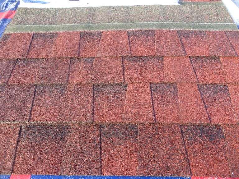 Patriot Red, Timberline Architectural Shingles - Lambrecht Auction, Inc.
