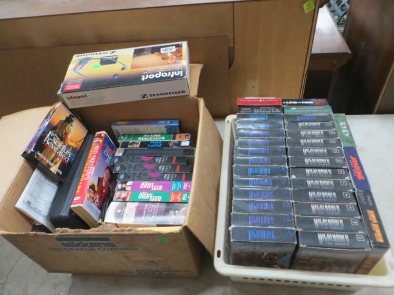 Two Boxes of VHS Movies - Lambrecht Auction, Inc.