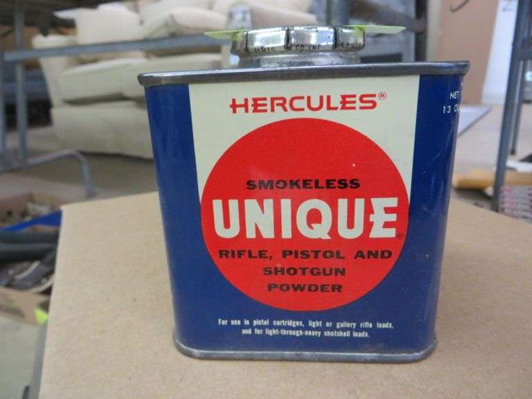 Powder - Hercules Unique - *See Details - Lambrecht Auction, Inc.