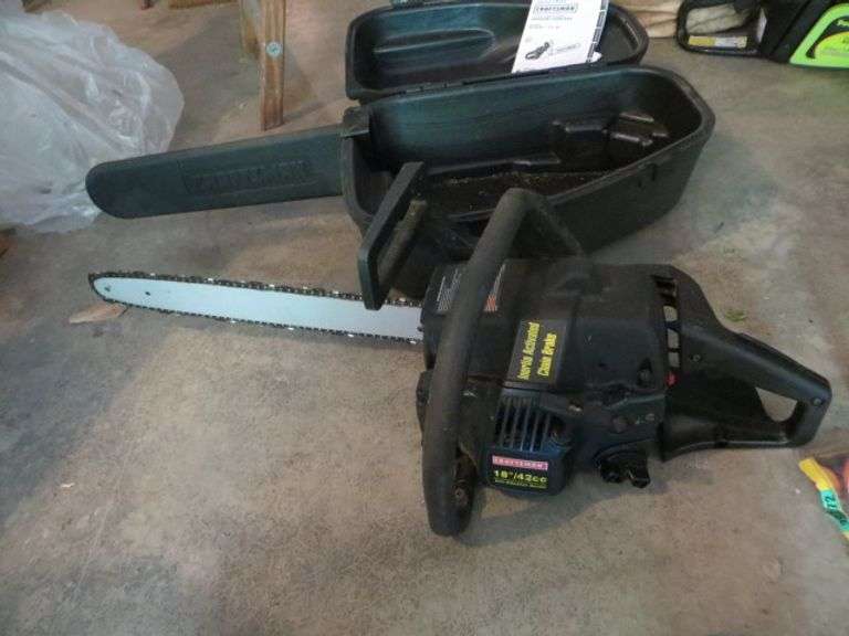 Craftsman 18" 42CC Chain Saw - Lambrecht Auction, Inc.