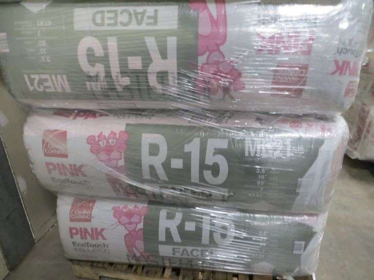R-15 Fiberglass Bagged Insulation - Lambrecht Auction, Inc.