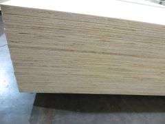 Virola Plywood 7/8" x 48" x 97 3/4" - Lambrecht Auction, Inc.