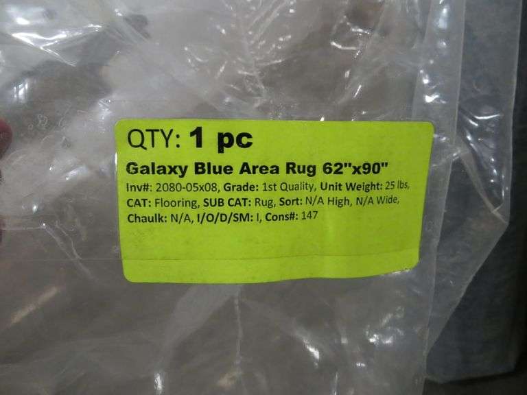 Galaxy Blue Area Rug 62" x 90" - Lambrecht Auction, Inc.