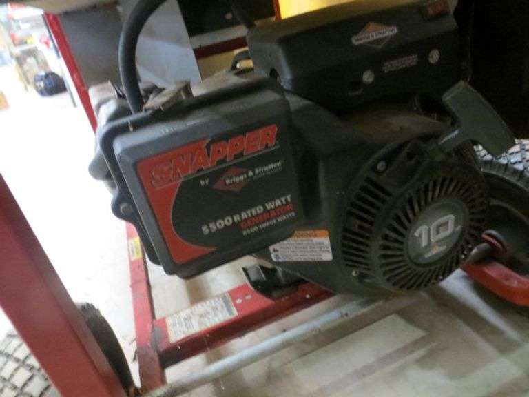 Snapper 5500 Watt Generator - Lambrecht Auction, Inc.