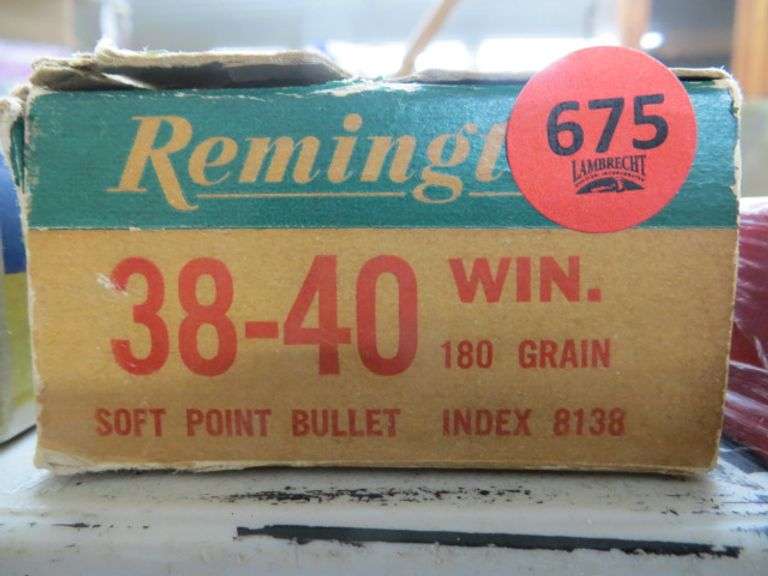 Ammo - Remington .38-40 Win 180gr SP 38 Rounds - Lambrecht Auction, Inc.