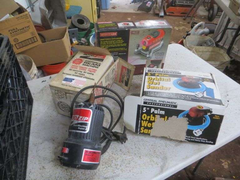 Roto Zip, Sander, Laser Level - Lambrecht Auction, Inc.