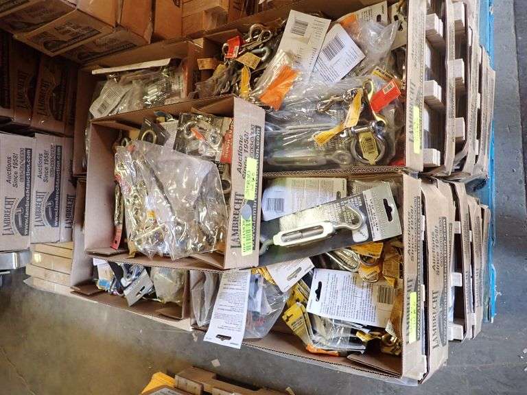 Miscellaneous Flats Of Hardware - Lambrecht Auction, Inc.