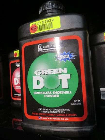 Powder - Alliant Green Dot Shot Shell - Lambrecht Auction, Inc.