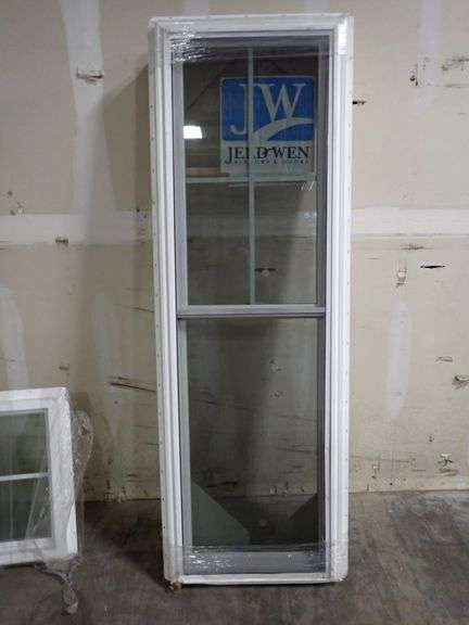 Builders Vinyl Double Hung Window 23 1/2" x 73 1/2" - Lambrecht Auction ...