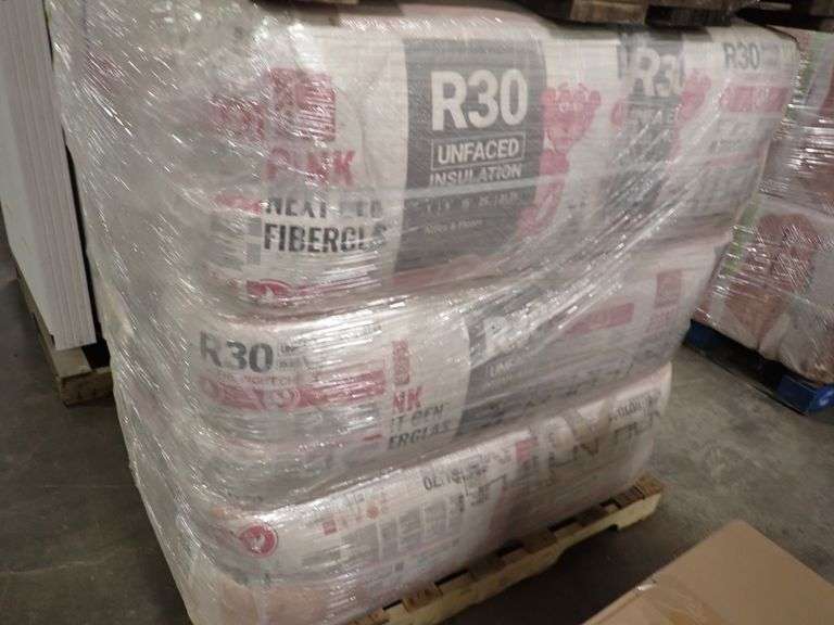 R-30 Fiberglass Insulation Rolls - Lambrecht Auction, Inc.