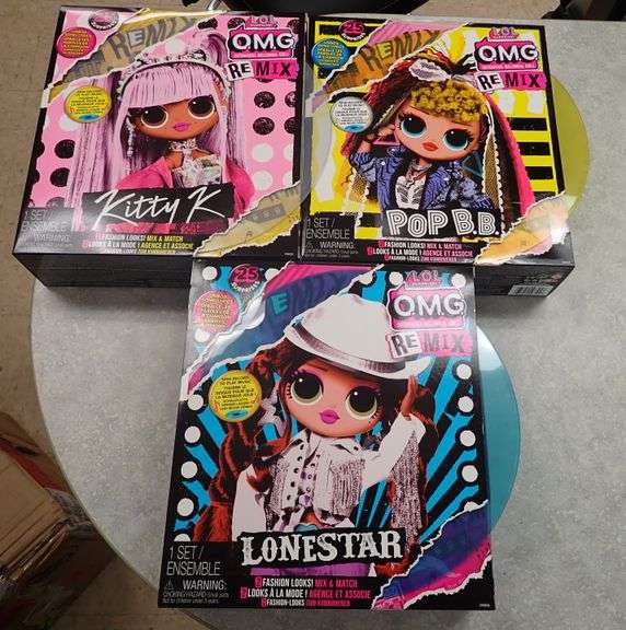 LOL OMG Series Remix Fashion Dolls-Set of 3 - Lambrecht Auction, Inc.