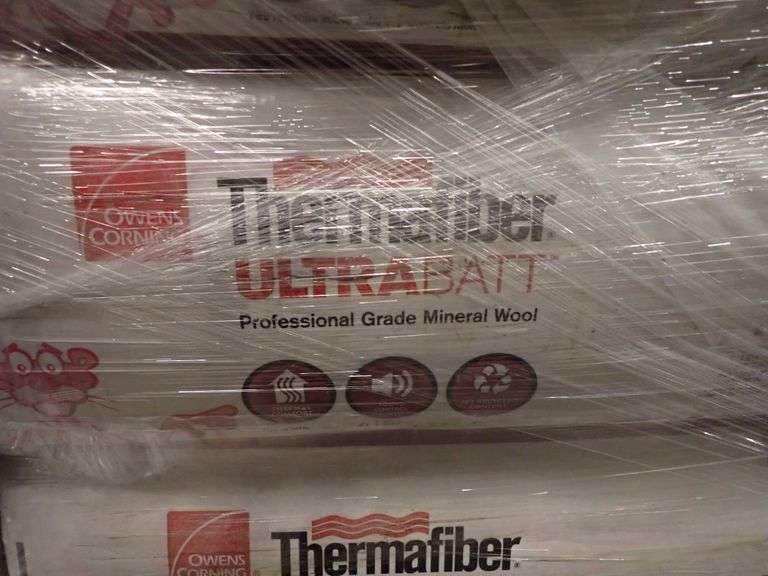 Mixed R23/R15 Thermafiber Mineral Wool Insulation - Lambrecht Auction, Inc.