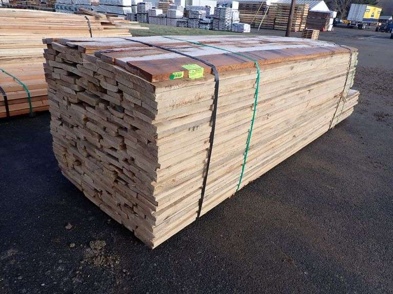 White Oak Rough Cut Hardwood Lumber RW x RH x RL - Lambrecht Auction, Inc.