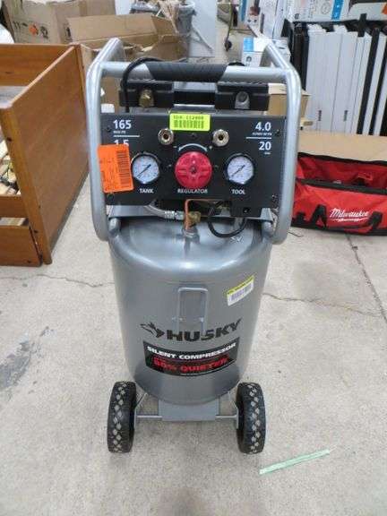 Husky 20 Gallon Air Compressor - Lambrecht Auction, Inc.