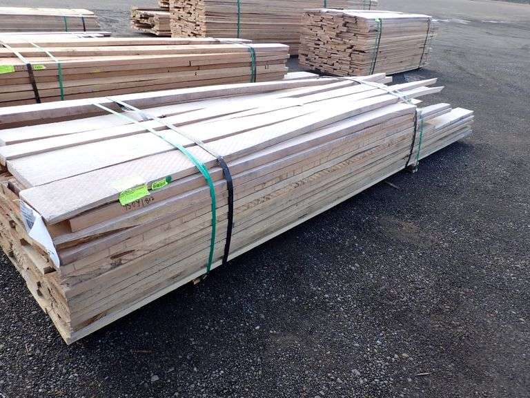 White Oak Rough Cut Hardwood Lumber RW x RH x RL - Lambrecht Auction, Inc.
