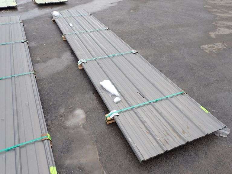 Galvanized Metal Panel 3' x 16' - Lambrecht Auction, Inc.
