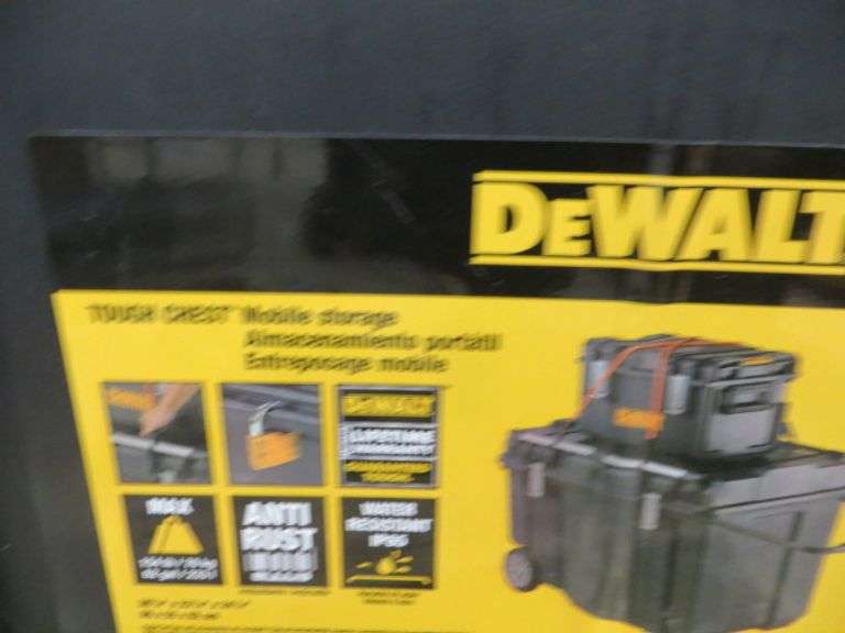DeWalt Tough Chest Mobile Storage - Lambrecht Auction, Inc.