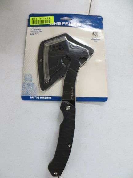 Sheffield Standoff Axe With Shealth - See Details - Lambrecht Auction, Inc.