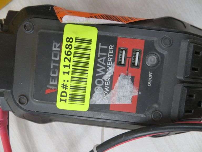Vector 500w Power Inverter - Lambrecht Auction, Inc.