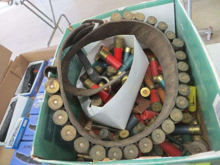 Box of Old shot Gun Shells Mostly 12ga & 16 ga - Lambrecht Auction, Inc.