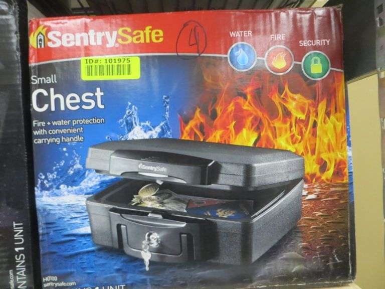Sentry Safe Small Chest - Model H0100 - Lambrecht Auction, Inc.