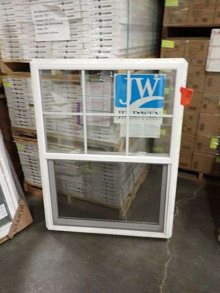White Rough Opening 36" x 48" Single Hung Window - Lambrecht Auction, Inc.