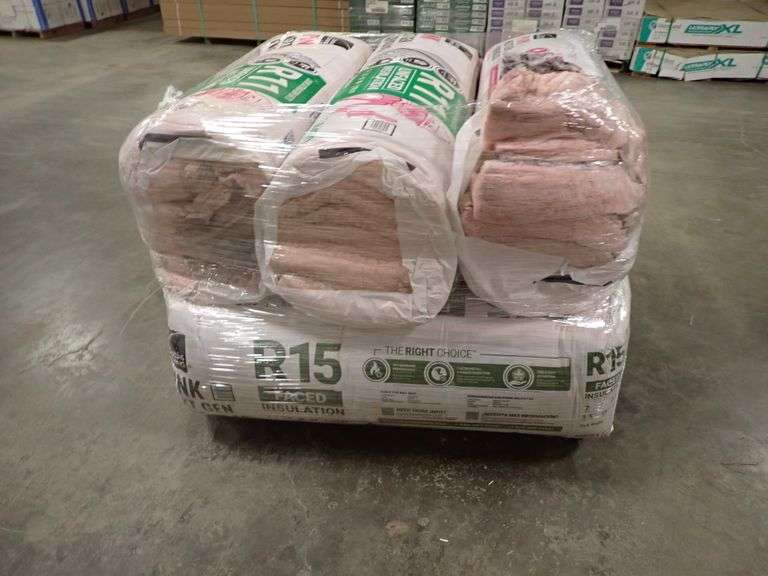 R-11 Unfaced Fiberglass Bagged Insulation - Lambrecht Auction, Inc.