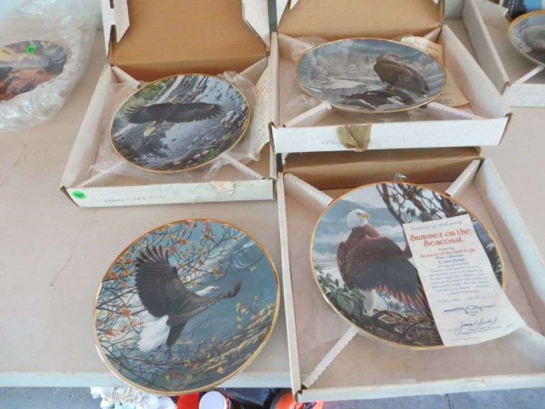 Hamilton Collection Seasons of the Bald Eagle Plates - Lambrecht ...