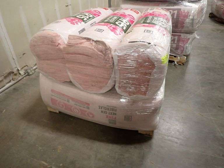 R-15 Unfaced Fiberglass Bagged Insulation - Lambrecht Auction, Inc.