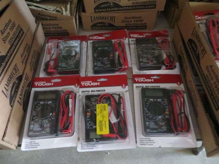 Hyper Tough Digital Multi Meter (6) - Lambrecht Auction, Inc.