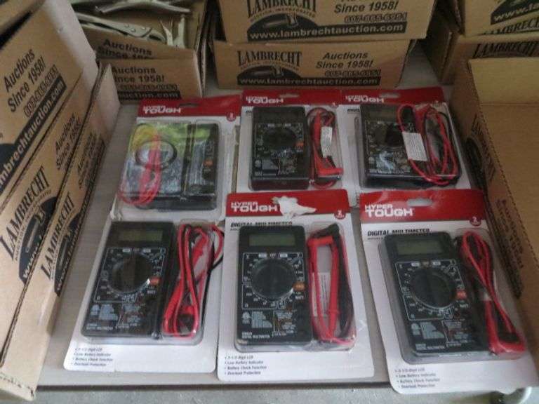 Hyper Tough Digital Multi Meter (5) - Lambrecht Auction, Inc.