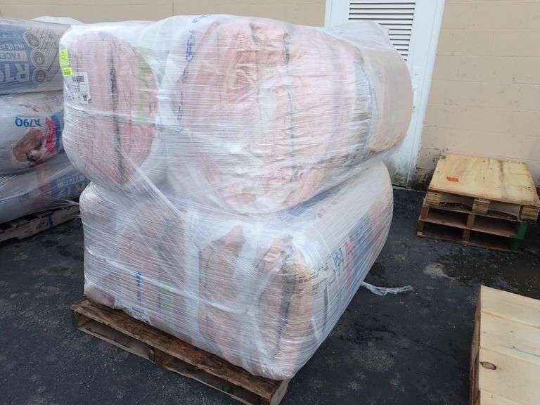 R-19 Faced Fiberglass Bagged Insulation - Lambrecht Auction, Inc.