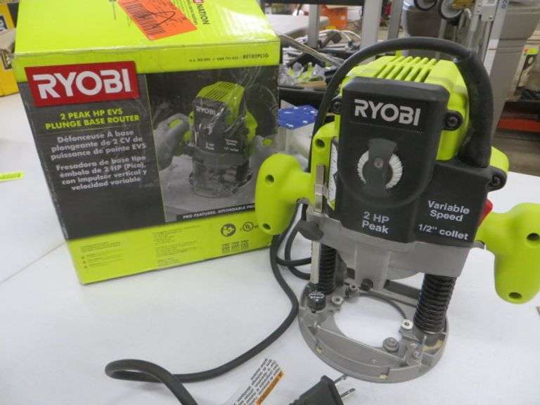 Ryobi 2Hp Plunge Router - Lambrecht Auction, Inc.