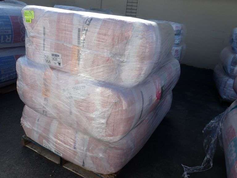 R-15 Unfaced Fiberglass Bagged Insulation - Lambrecht Auction, Inc.