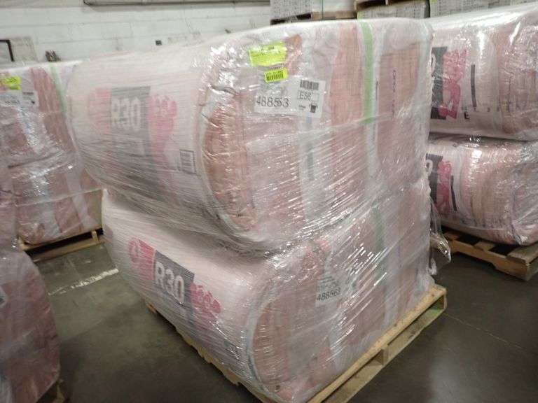 R-30 Faced Fiberglass Bagged Insulation - Lambrecht Auction, Inc.