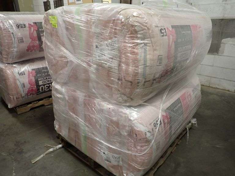 R-30 Faced Fiberglass Bagged Insulation - Lambrecht Auction, Inc.