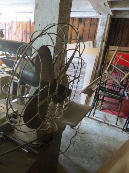 Large Vintage Hunter Fan - Lambrecht Auction, Inc.