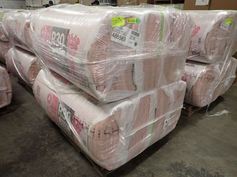 R30 Faced Fiberglass Bagged Insulation - Lambrecht Auction, Inc.